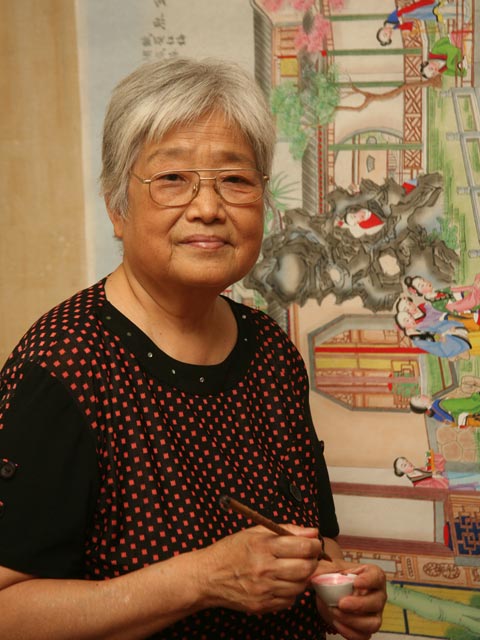 天津杨柳青年画传承人霍秀英